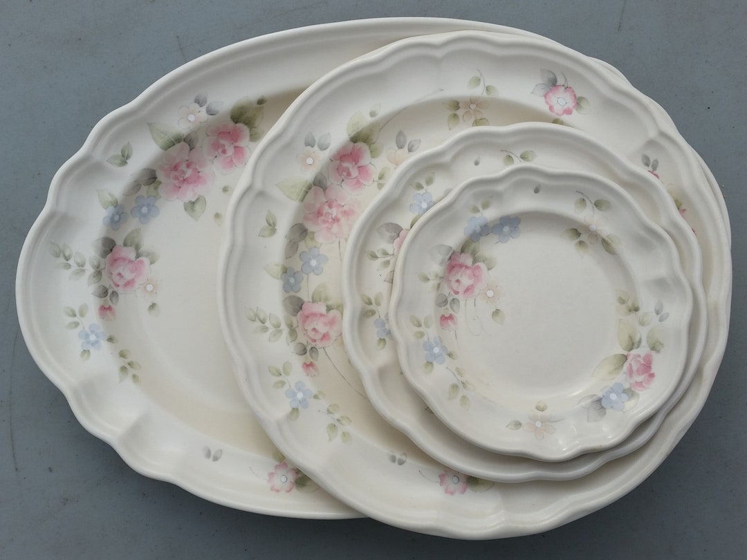 Pfaltzgraff TEA Rose Pattern Dinnerware Platters Plates Bowls Salt N ...