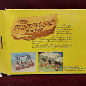 Flintstones in Action Flintmobile Vehicle by D-toys (irwin) Spain 1983 ...