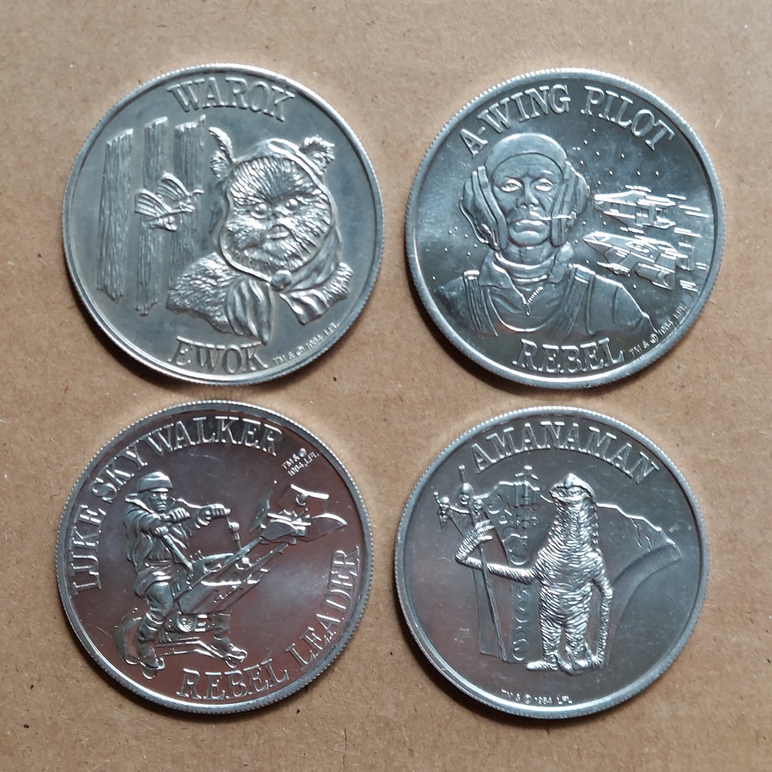 Star Wars the Power of the Force Coins by Kenner 1985 Potf - Etsy