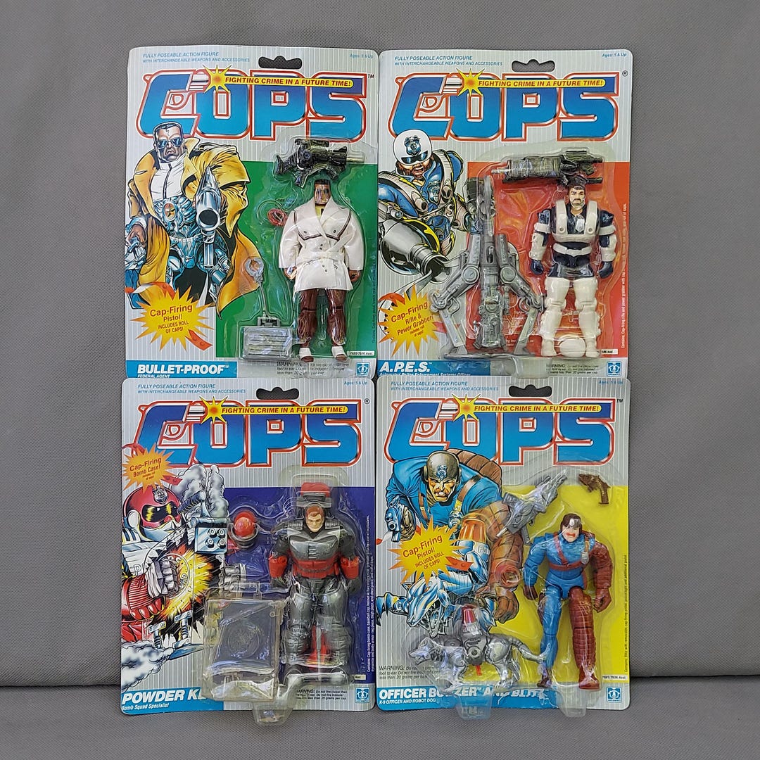 COPS and Crooks Action Figures by Hasbro 1988 - Etsy