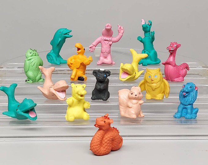 Itty Bitty Erasers by Diener 1960-70s - Etsy