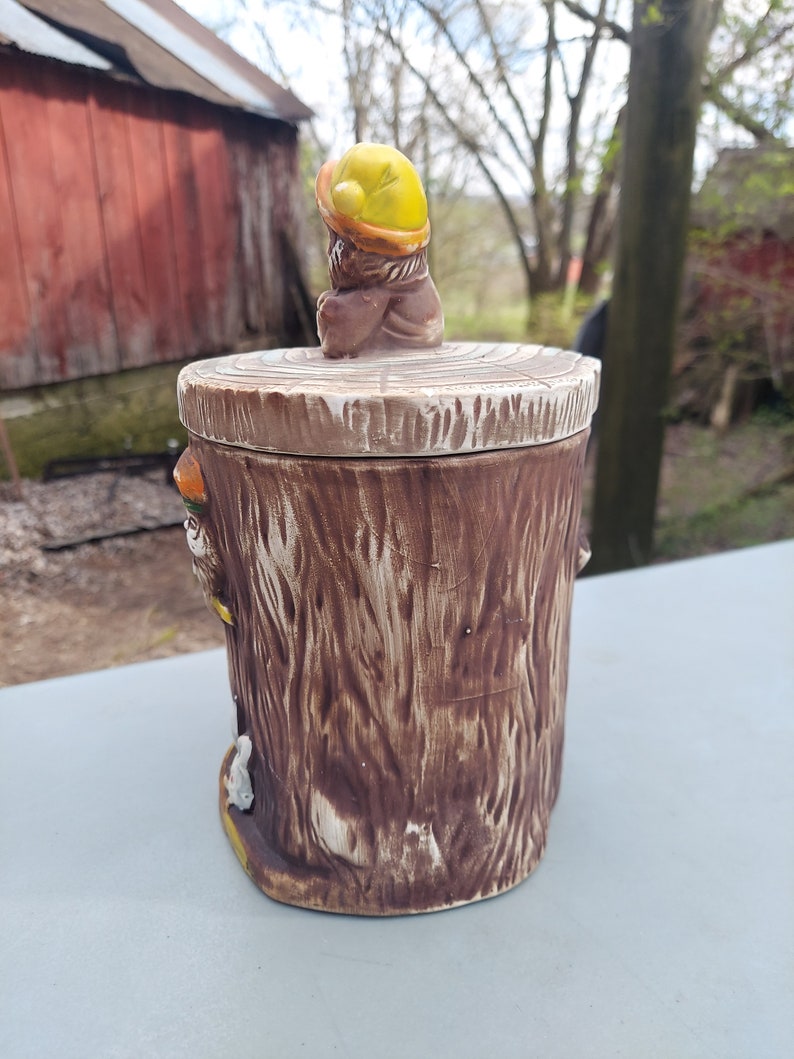 Feebler Elfs Bakery Stump Cookie Jar Canister Ceramic - Etsy