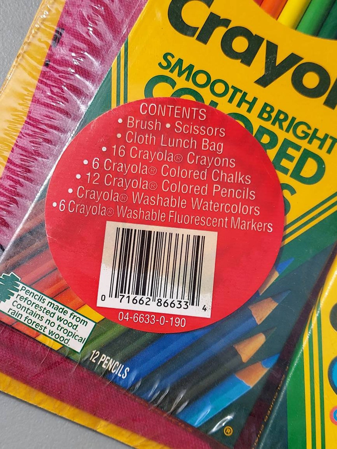 Crayola School Supply Kit 1992 Rare With Canvas Lunch Tote - Etsy