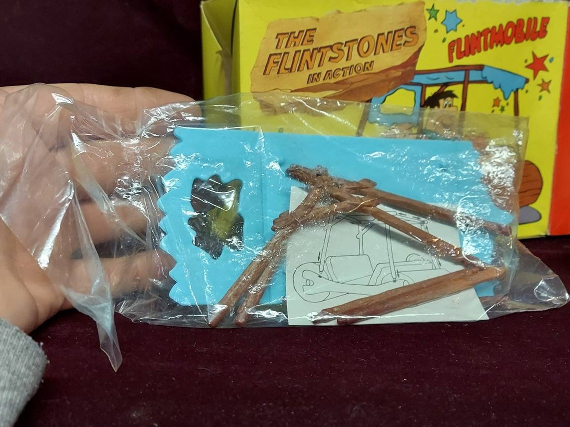Flintstones in Action Flintmobile Vehicle by D-toys irwin - Etsy