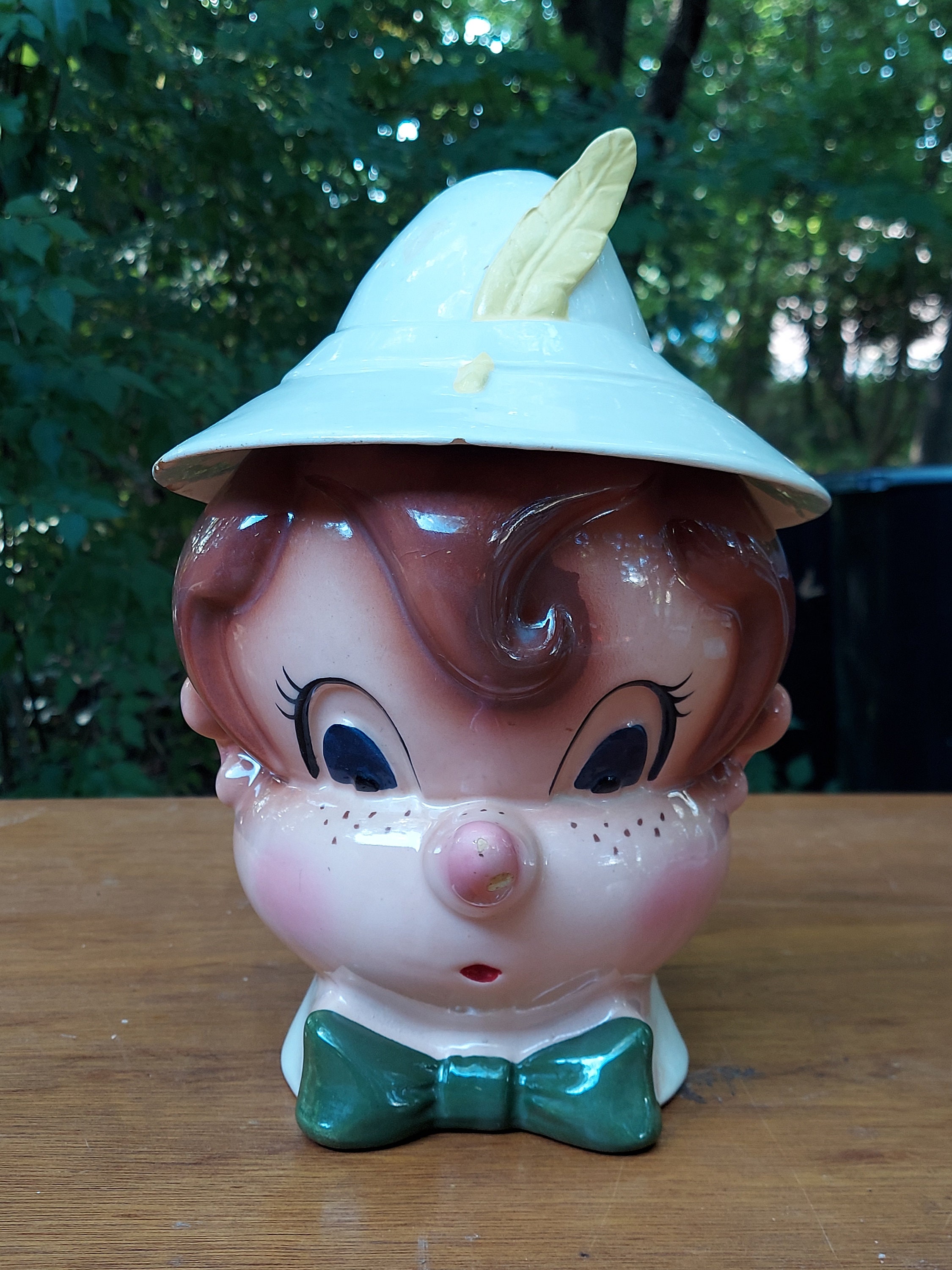 Pinocchio Jiminy Cricket Cookie Jar