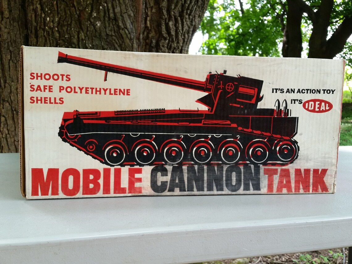 Mobile Cannon Tank by Ideal, Box ONLY 1960's - Etsy