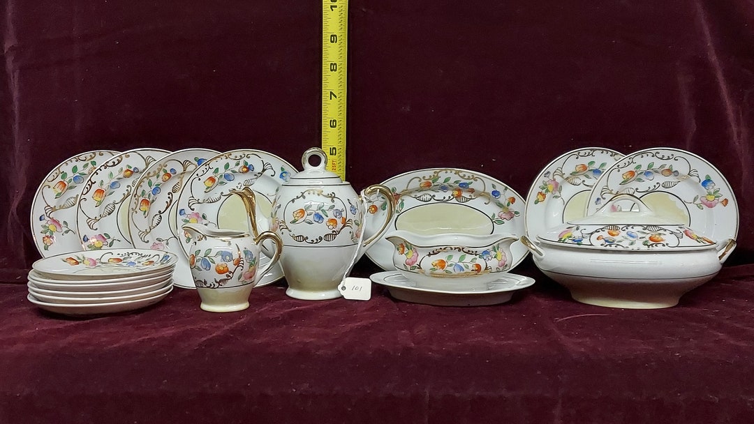 Children's China Toy Dish Set Play Time Tea Set - Etsy
