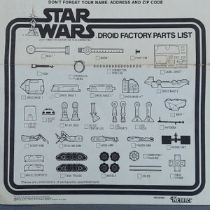 SPARE PARTS for Droid Factory Vintage Star Wars by Kenner 1978 - Etsy