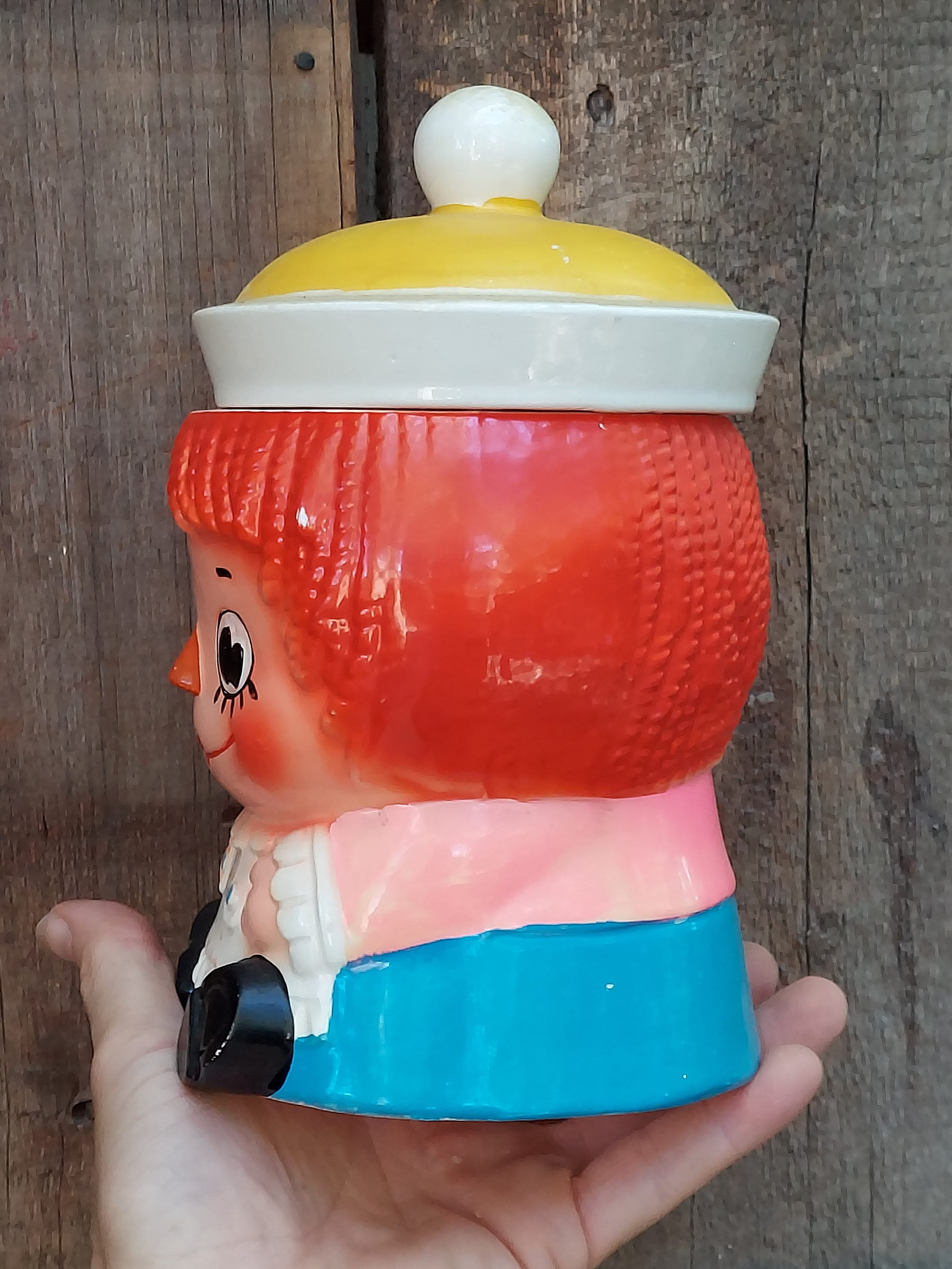 Raggedy Ann Mini Cookie Jar Canister Japan 1960s - Etsy