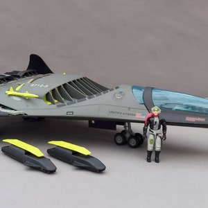 GI Joe Phantom X 19 Stealth Fighter With Pilot Ghost Rider Hasbro 1988 ...