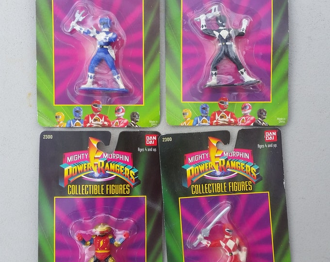 Mighty Morphin Power Rangers Mini Figures 3inch Bandai 1993 - Etsy