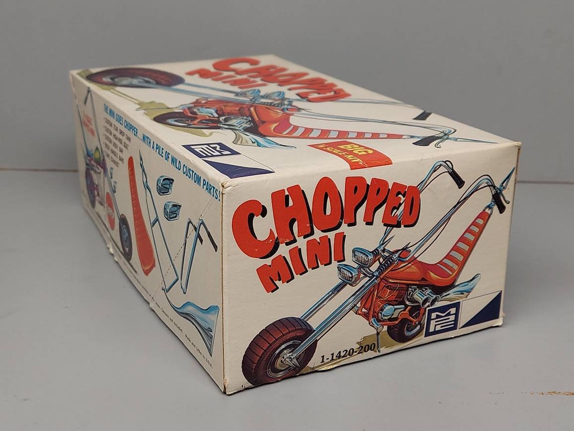 Chopped Mini Motorcycle Model Kit by MPC 1970s - Etsy