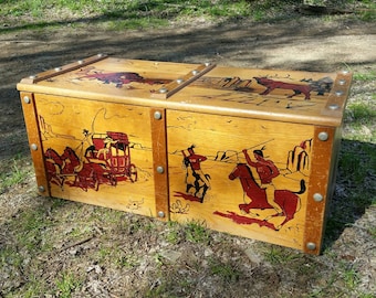 Wooden toy box | Etsy