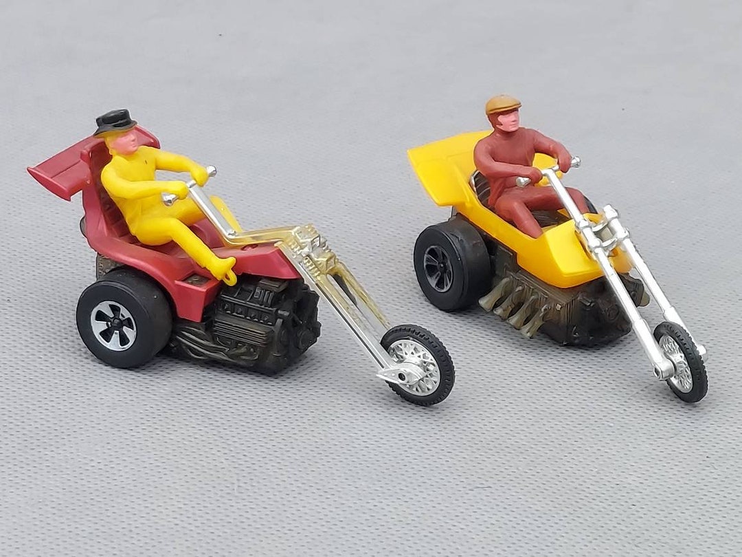 Hot Wheels Chopcycles With Riders, by Mattel 1971 - Etsy