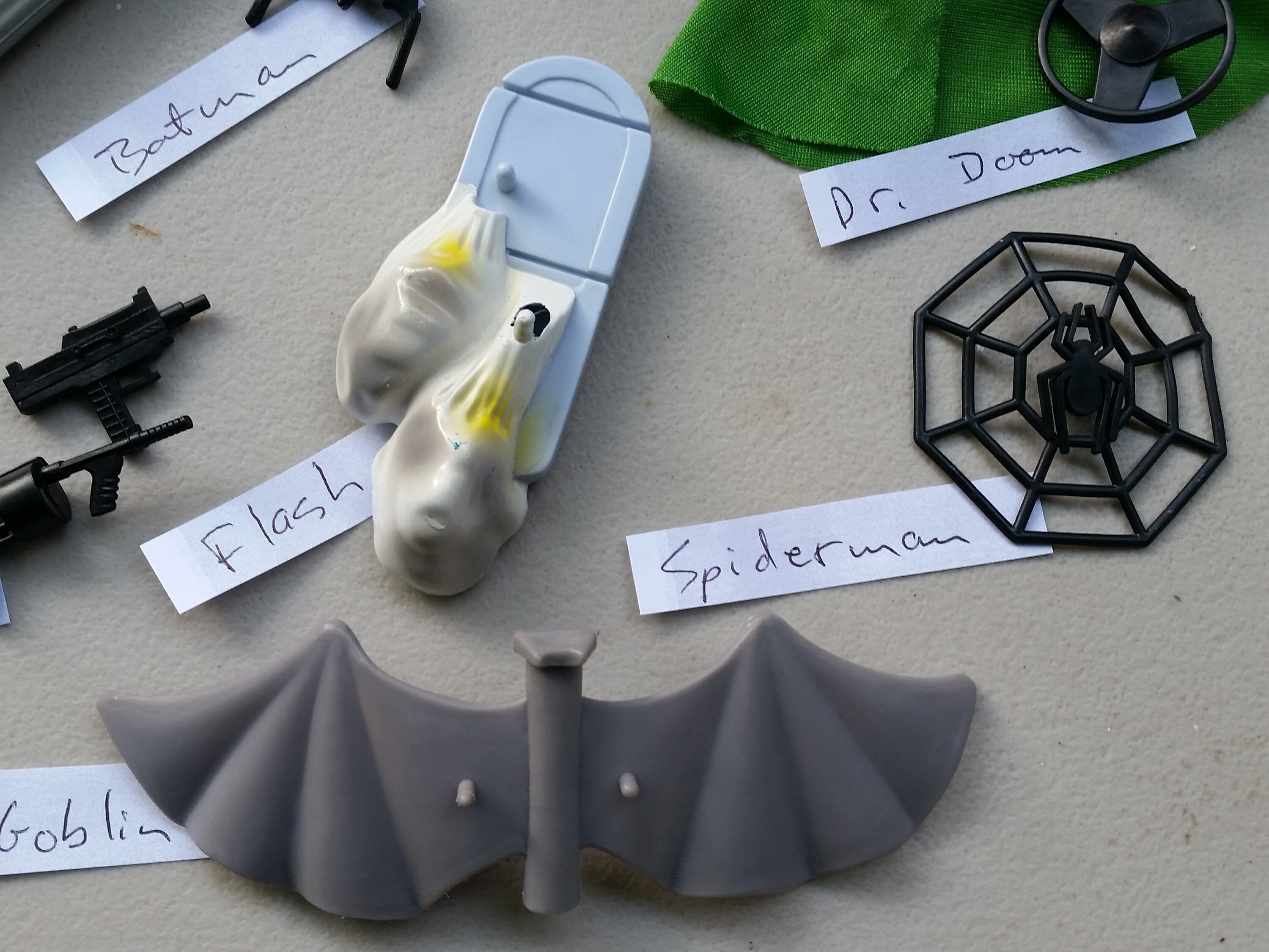 DC Comics Suepr Heroes SPARE PARTS by Toy Biz 1990s - Etsy