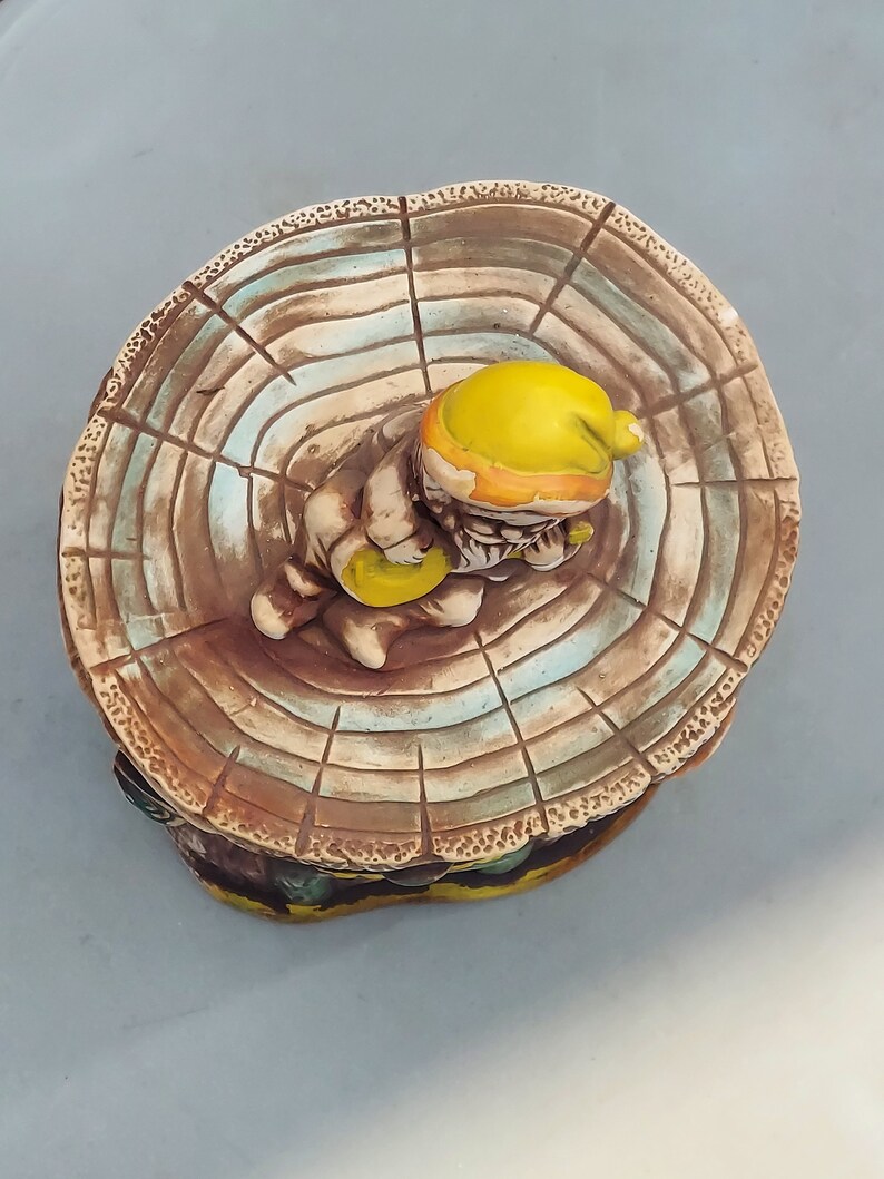 Feebler Elfs Bakery Stump Cookie Jar Canister Ceramic - Etsy