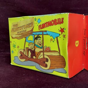 Flintstones in Action Flintmobile Vehicle by D-toys (irwin) Spain 1983 ...