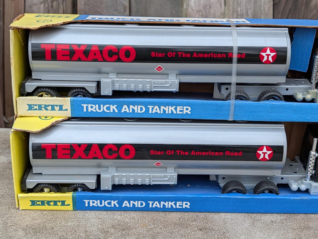 Texaco Oil Tanker Truck and Trailer Semi Big Rig Cab 1980s Ertl 3112 - Etsy