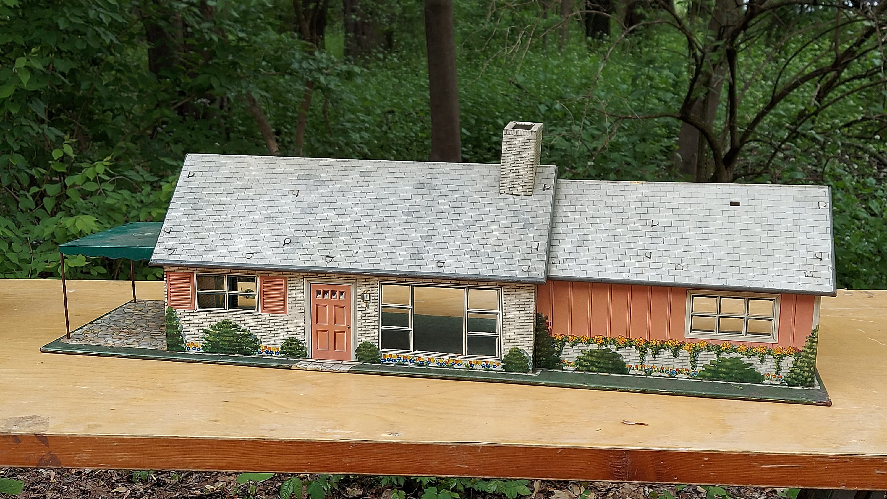 Marx Modern Design Ranch Dollhouse 1950s 60s Tin Lithograph - Etsy