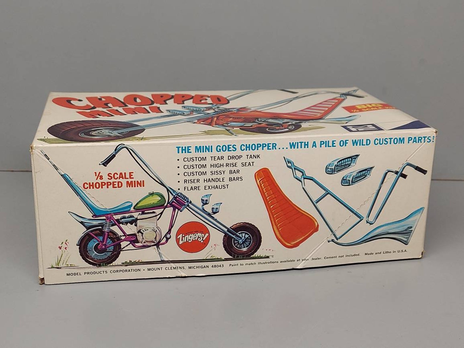 Chopped Mini Motorcycle Model Kit by MPC 1970s - Etsy