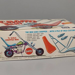 Chopped Mini Motorcycle Model Kit by MPC 1970s - Etsy