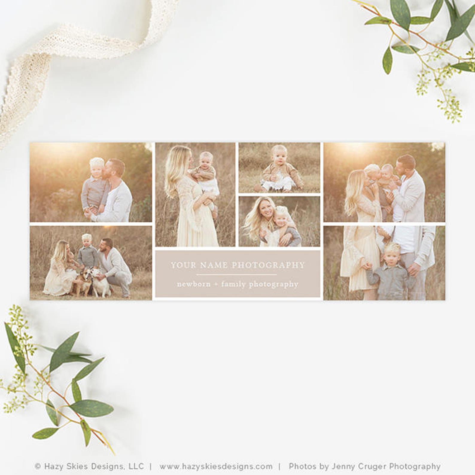 Collage Facebook Cover Templates for Photographers Facebook - Etsy