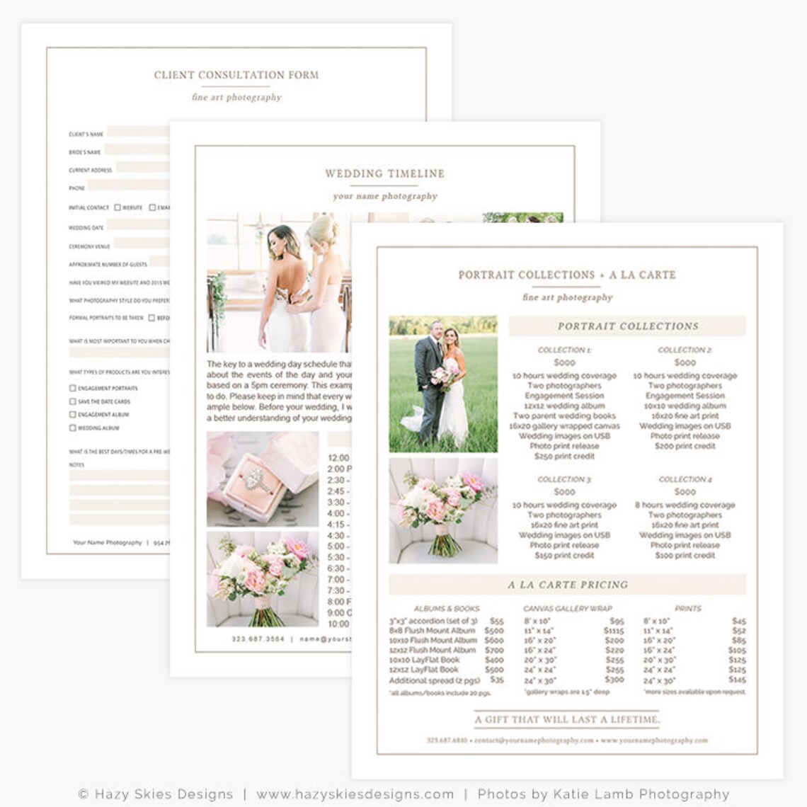 Wedding Welcome Packet Wedding Photography Marketing Wedding | Etsy