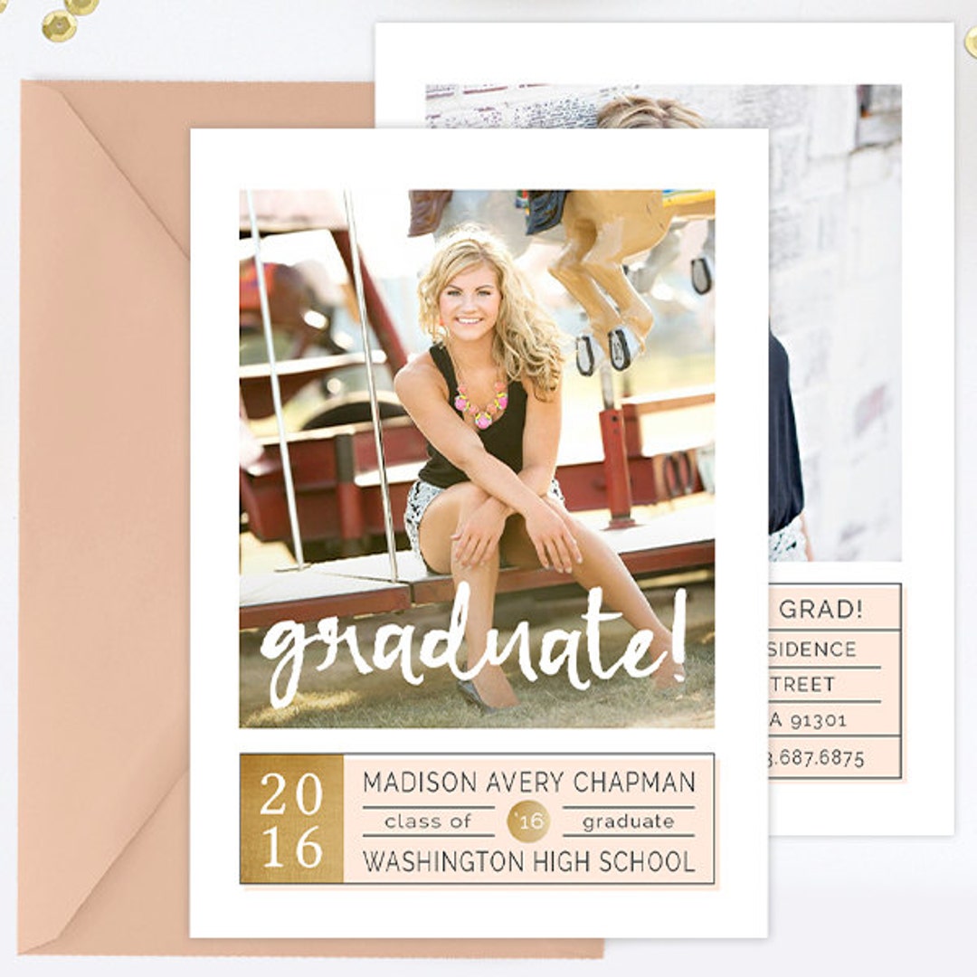 Senior Graduation Announcement Template, Senior Announcement Templates ...