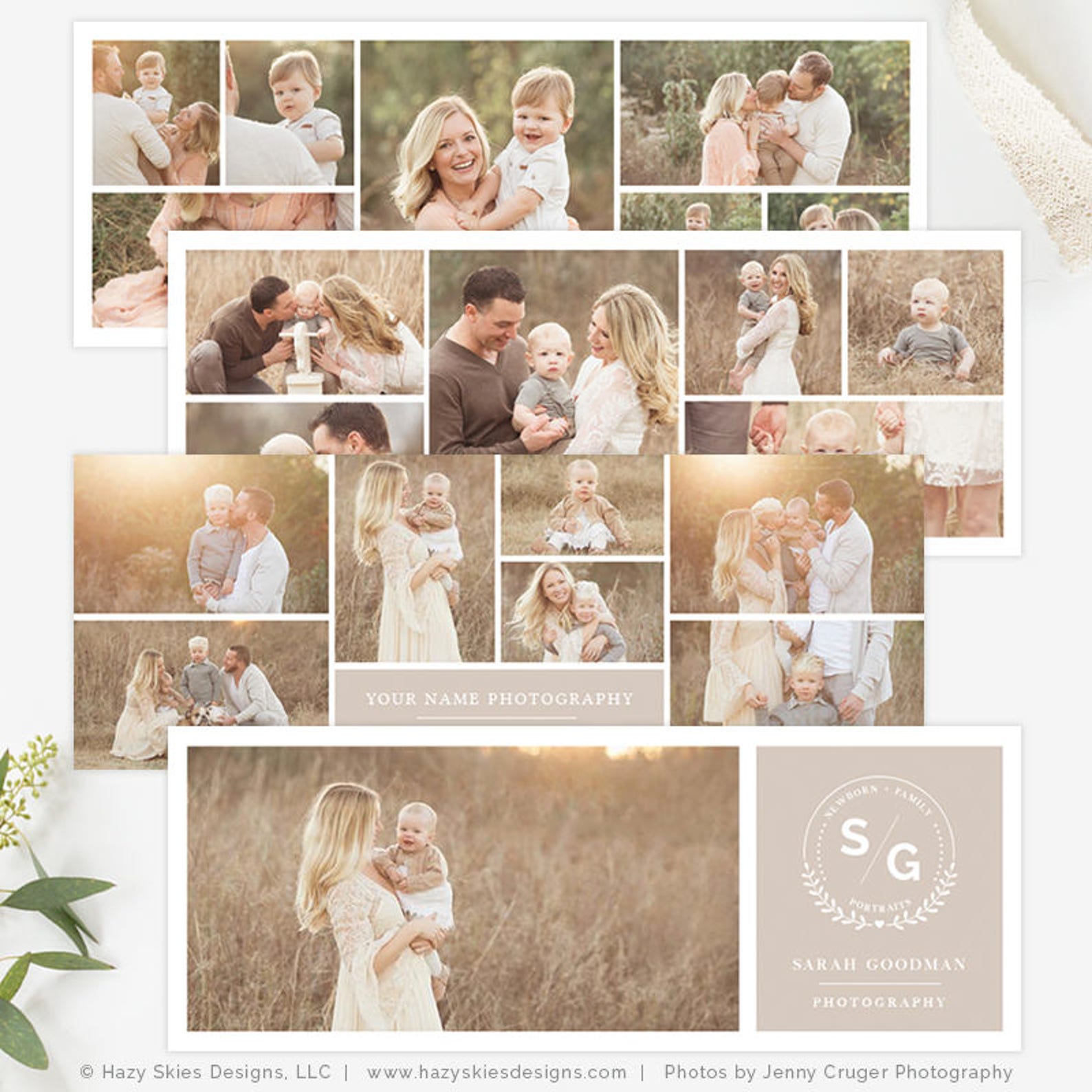 Collage Facebook Cover Templates for Photographers Facebook - Etsy