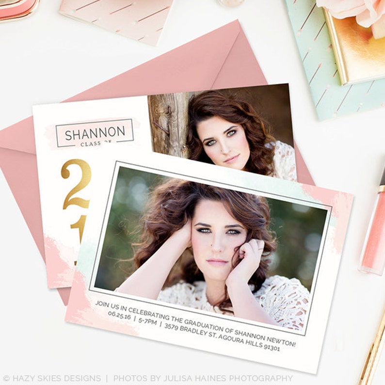 Senior Graduation Template Senior Graduation Announcement | Etsy