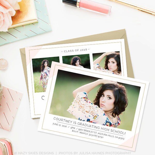 Senior Graduation Templates Senior Graduation Announcement - Etsy