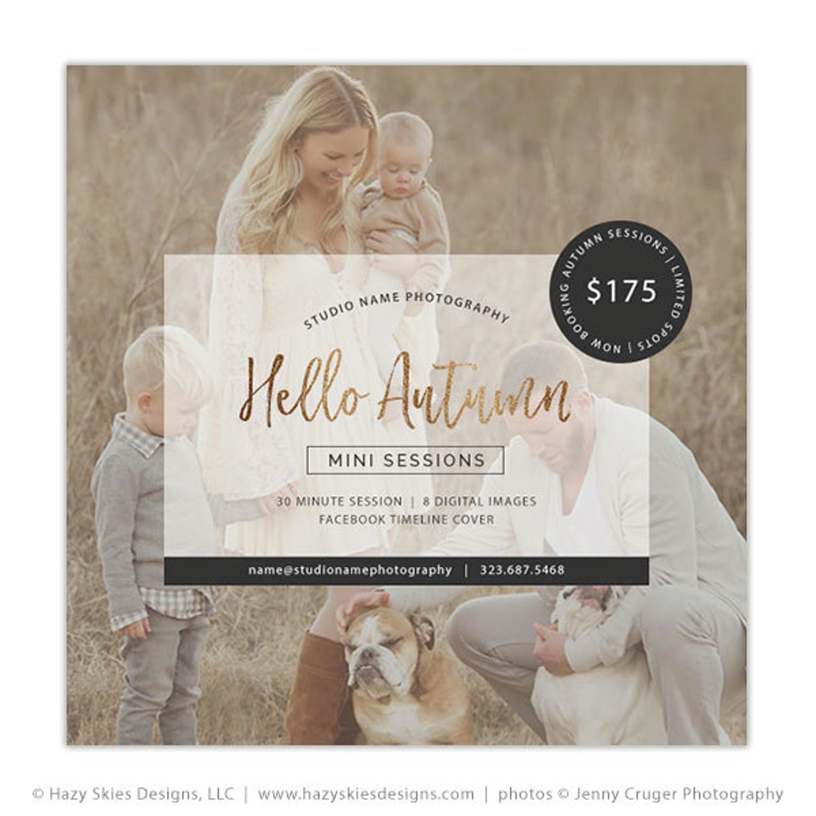 Fall Mini Session Template, Photography Marketing Templates, Marketing ...
