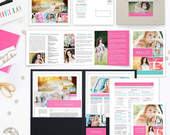 Senior Welcome Packet, Photography Welcome Packet, Photographer Welcome ...