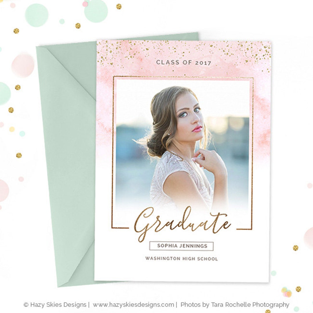 Senior Graduation Invitation Template, Senior Graduation Announcement ...