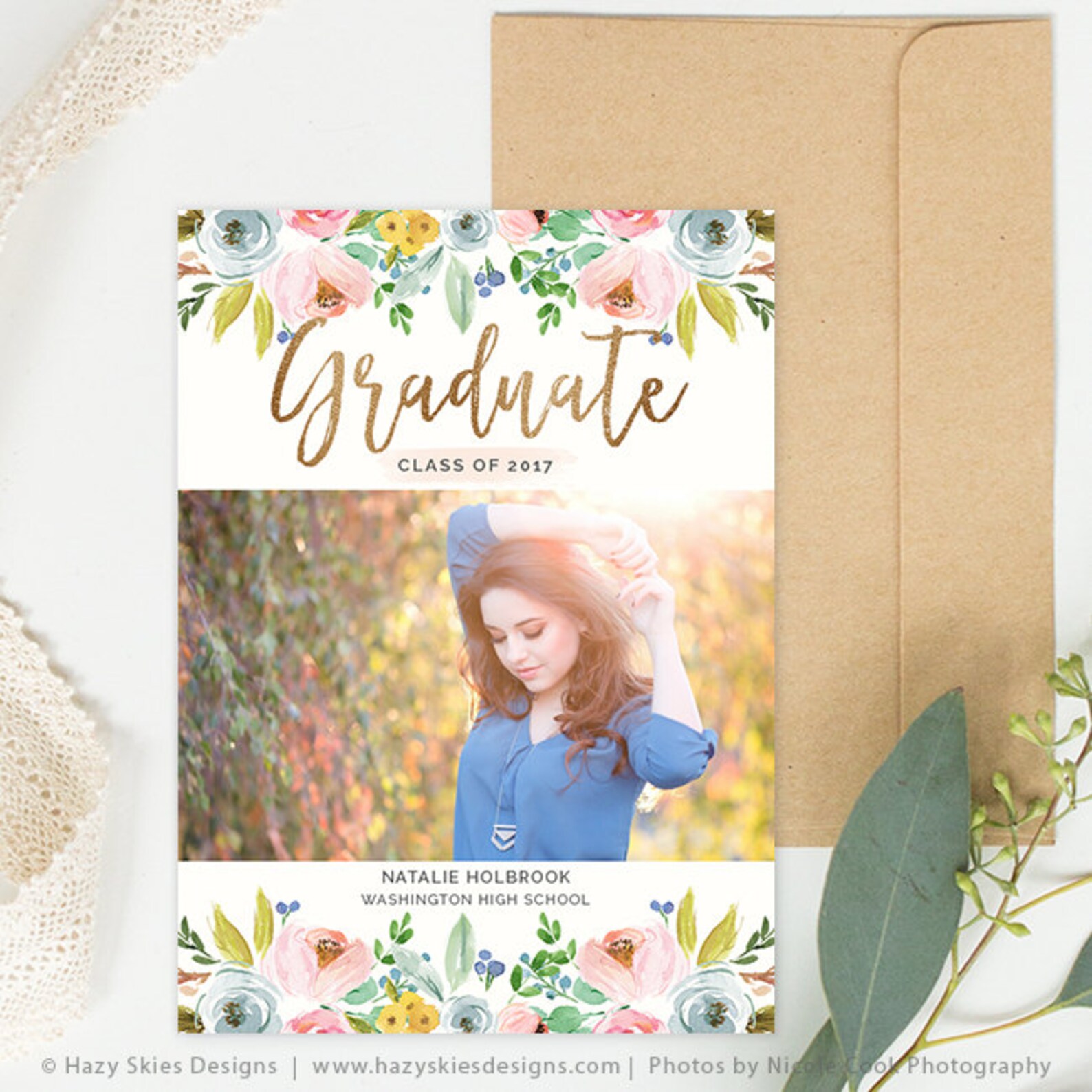 Senior Graduation Template Senior Graduation Announcement | Etsy