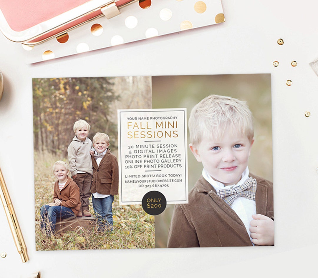 Fall Mini Session Template, Autumn Mini Session Marketing Board, Fall ...