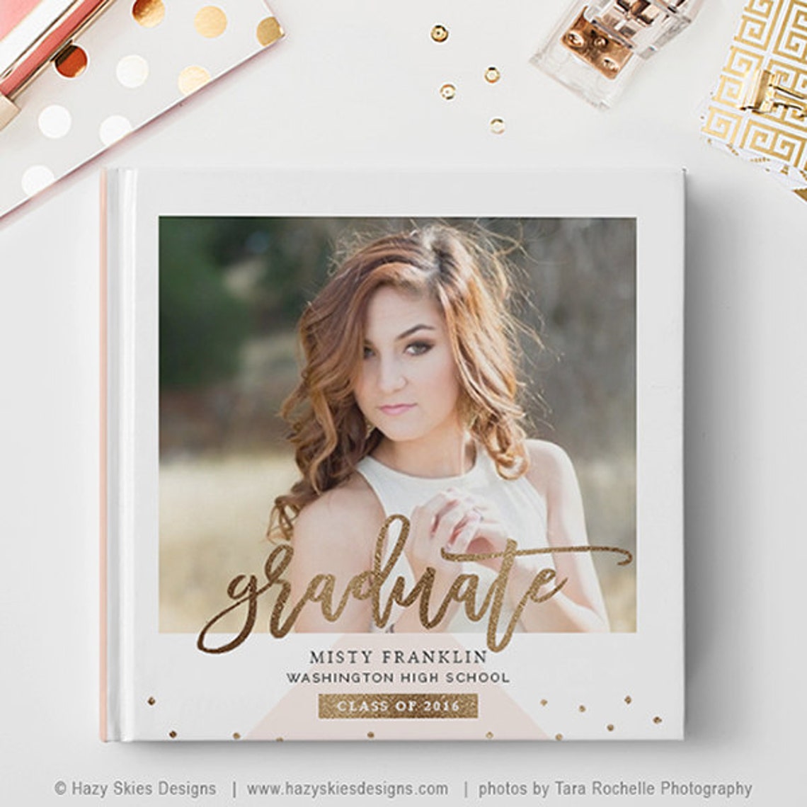 Senior Photo Book Cover Template Senior Album Template - Etsy
