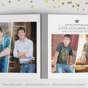 Senior Photo Book Cover Template, Senior Album Template, Senior ...