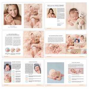 Newborn Photography Magazine Template, Photography Magazine Template ...