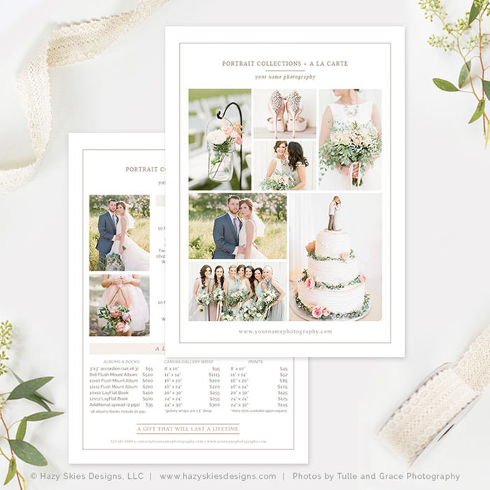 5x7 Wedding Photography Pricing Template Photography Price | Etsy