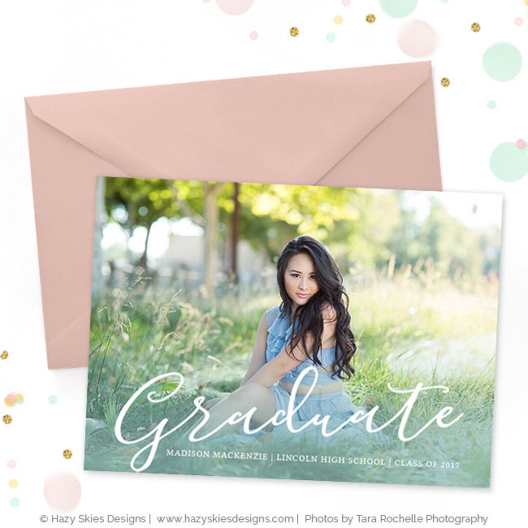 Senior Graduation Invitation Template, Senior Graduation Announcement ...