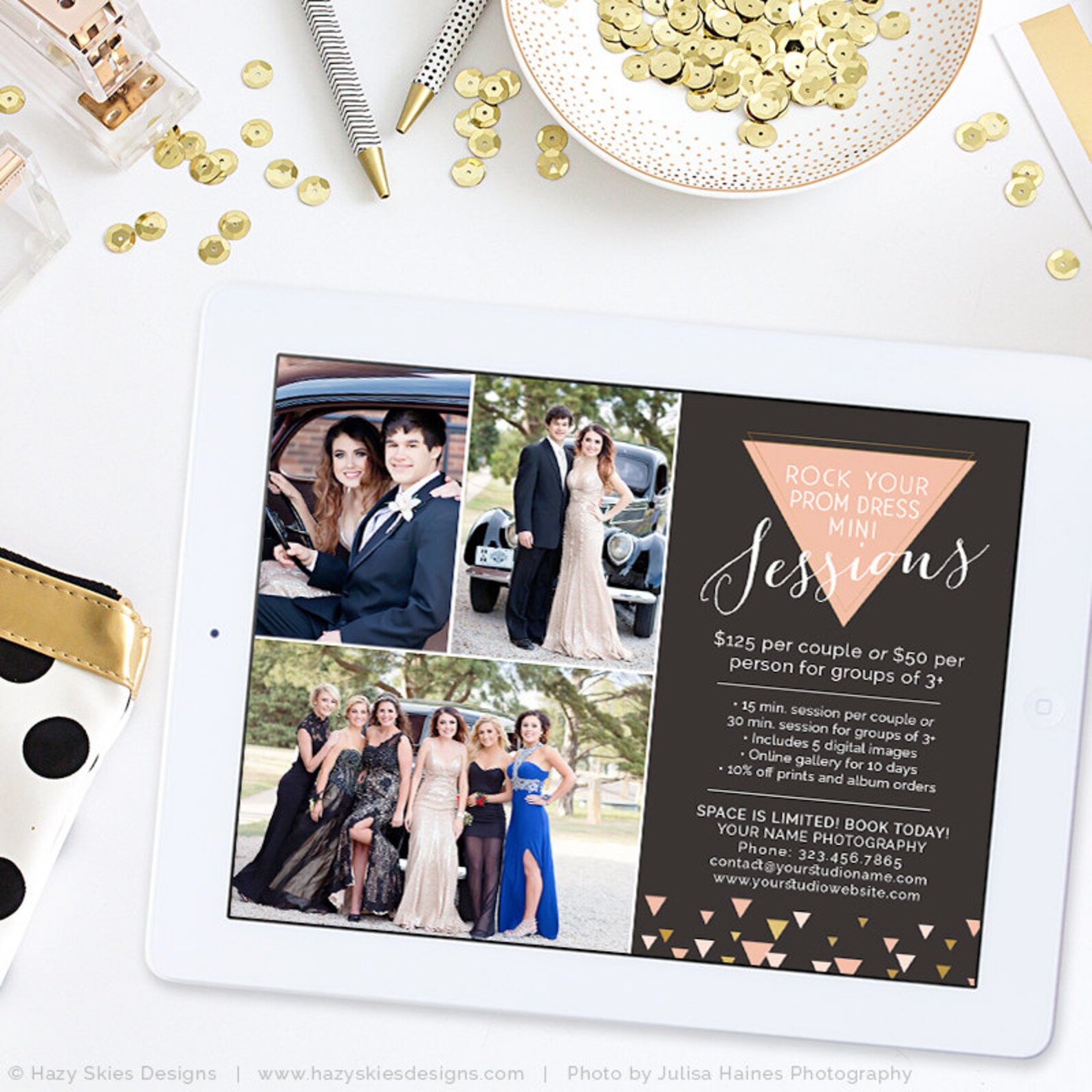 Prom Mini Session Template Mini Session Template Senior - Etsy