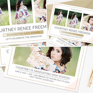Senior Graduation Templates Senior Graduation Announcement - Etsy