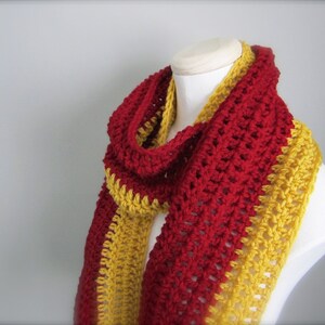 Crochet Red and Gold NHL, Hockey, Football, Soccer, Calgary Flames ...