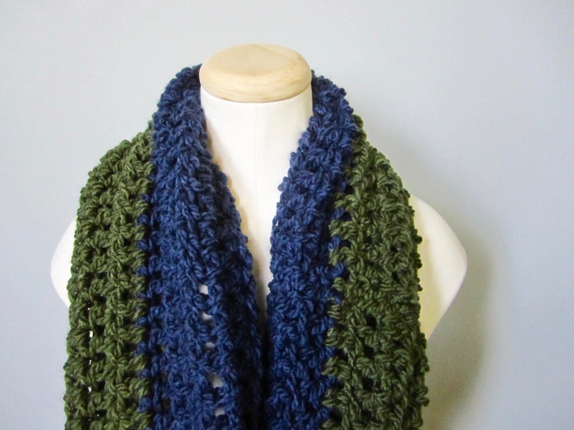 Crochet Midnight Blue Deep Royal Blue Navy Blue Cowl Neck - Etsy