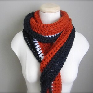Crochet Navy Blue, Orange, and White Edmonton Oilers, New York ...