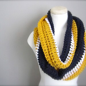 Crochet Team Colors Buffalo Sabres, Notre Dame, Michigan, Infinity ...