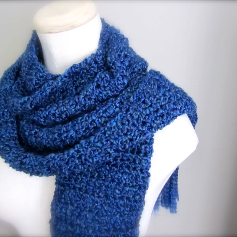 Blue Scarves - Etsy
