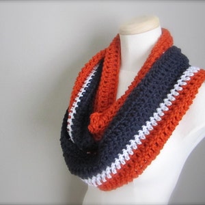 Crochet Navy Blue, Orange, and White Edmonton Oilers, New York ...