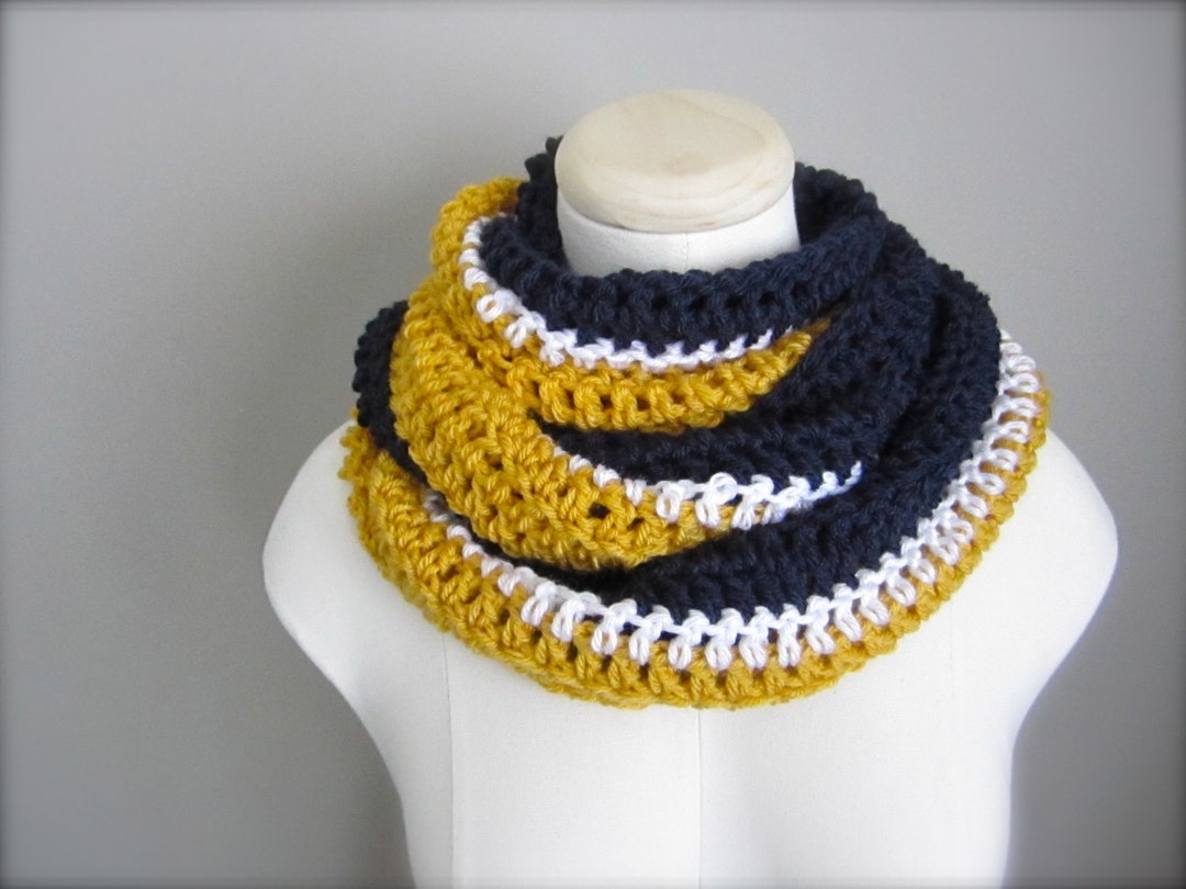 Crochet Team Colors Buffalo Sabres, Notre Dame, Michigan, Infinity ...